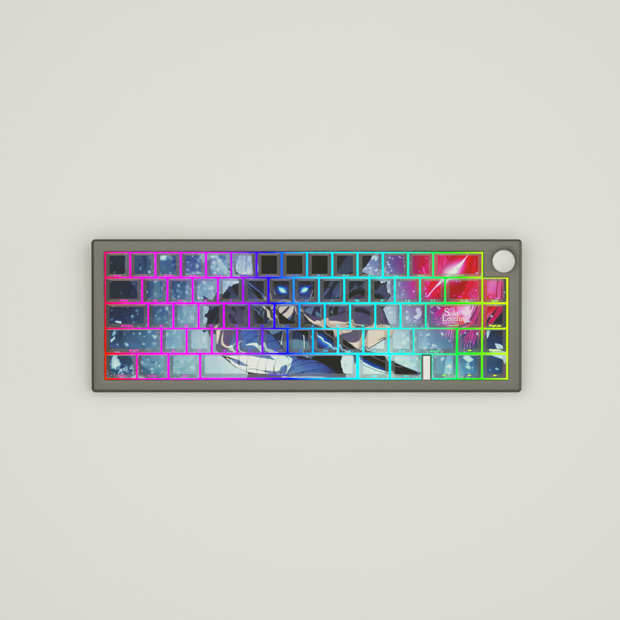 KEYBOARD - Limited Edition Custom 65% Keyboard - Solo Levelling 2 ...