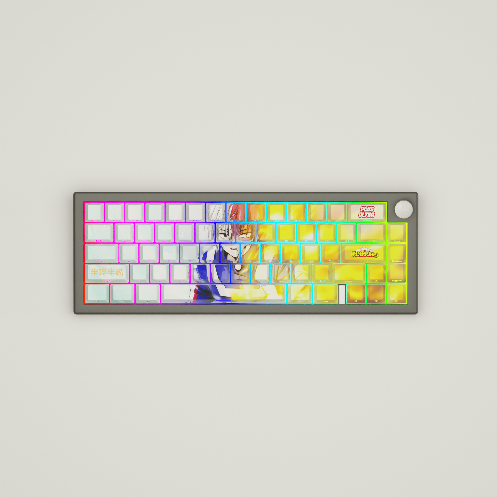 KEYBOARD - Limited Edition Custom 65% Keyboard - Hero Academia 68Keys ...
