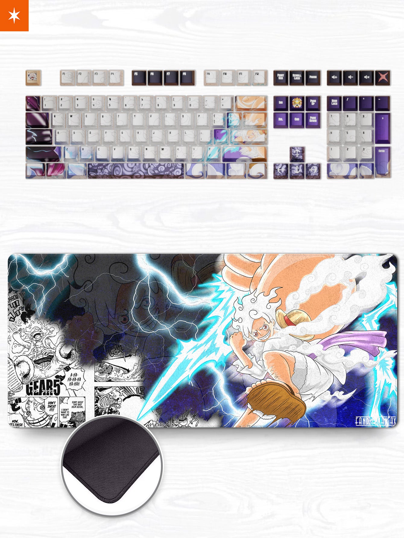 Captain Gear 5 Themed Keycap & Deskmat – Fandomaniax