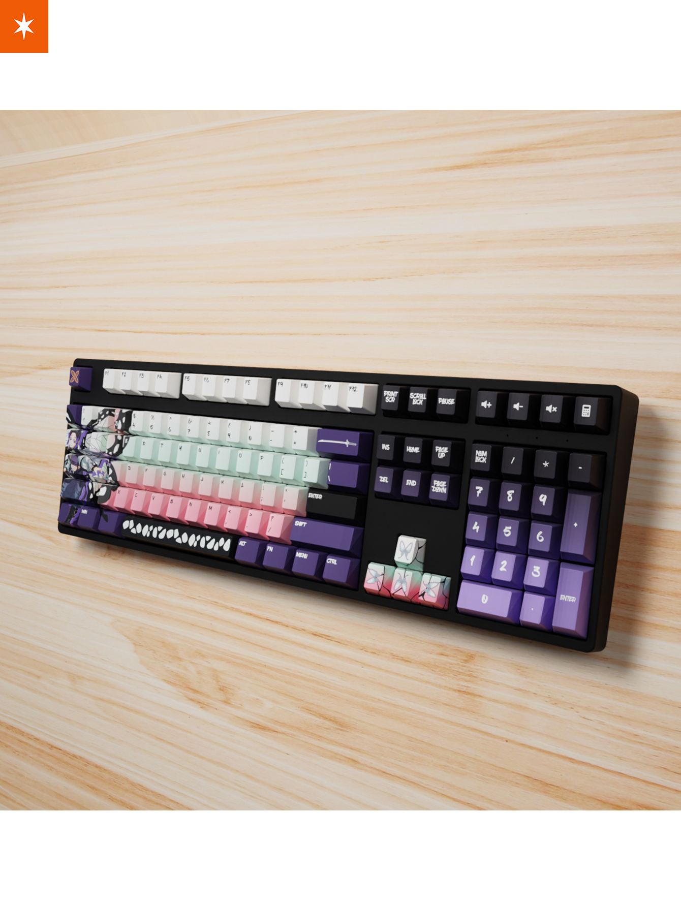 Shinobu Themed Keycap & Deskmat – Fandomaniax