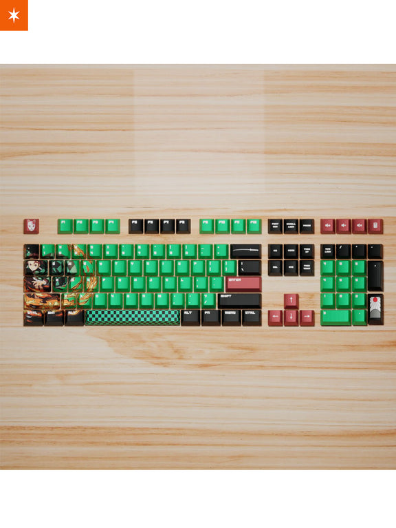 Tanjiro Themed Keycap & Deskmat – Fandomaniax