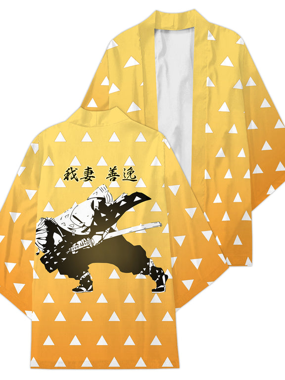 Fandomaniax- Kimetso No Yaiba Zenitsu Kimono