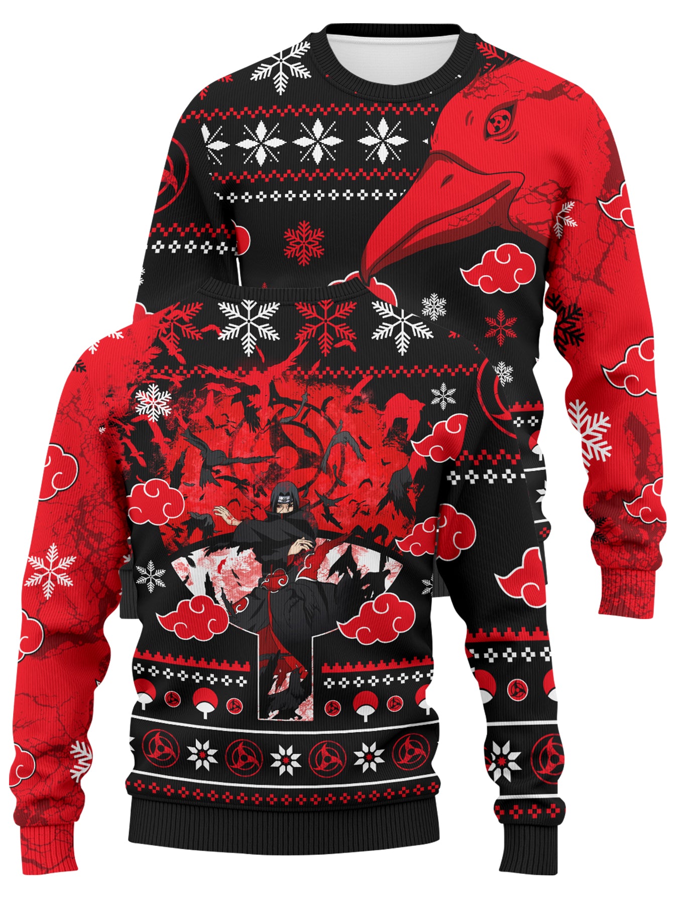Itachi Summoning Crow Unisex Wool Sweater – Fandomaniax
