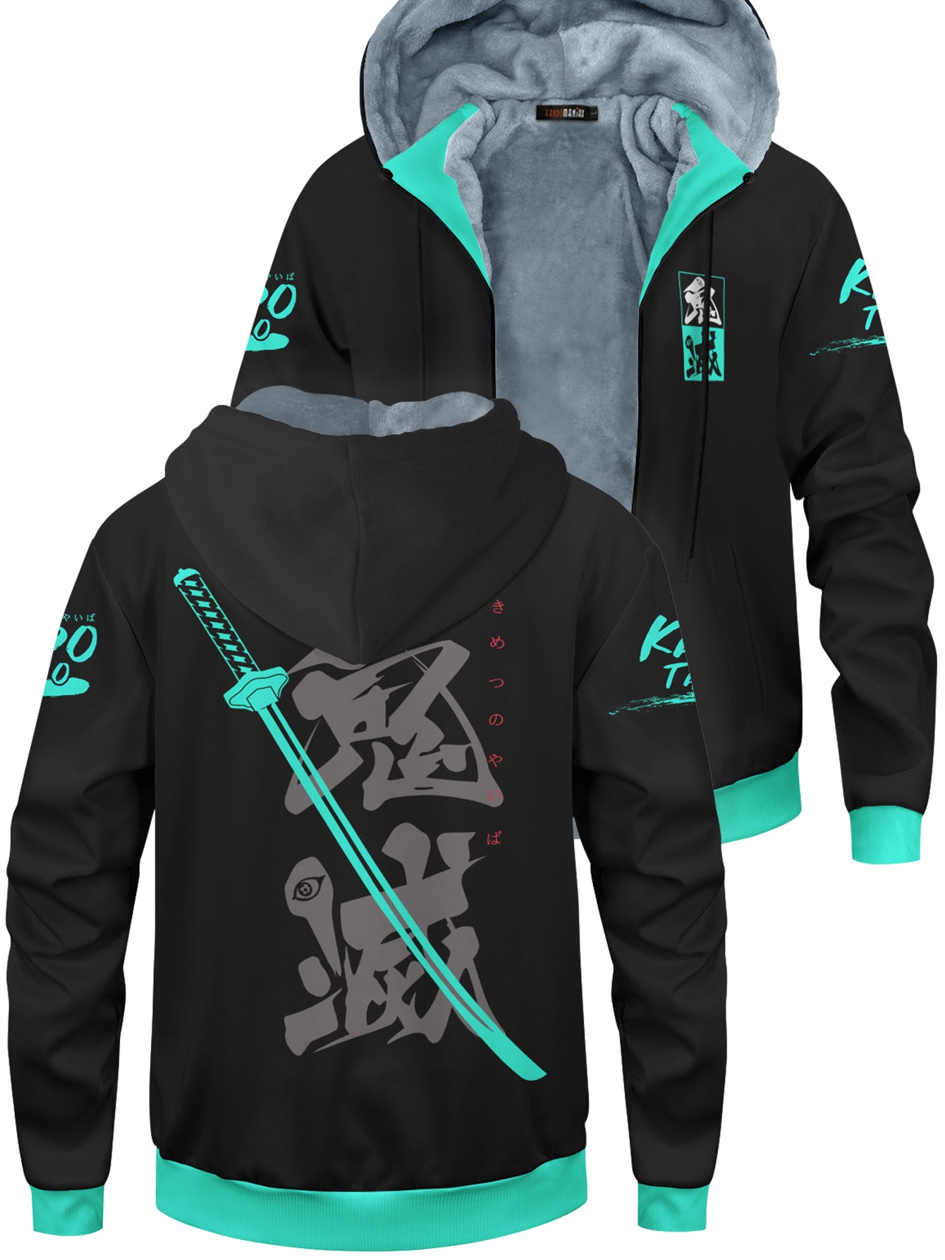 Tanjiro Style Velvet Hoodie – Fandomaniax