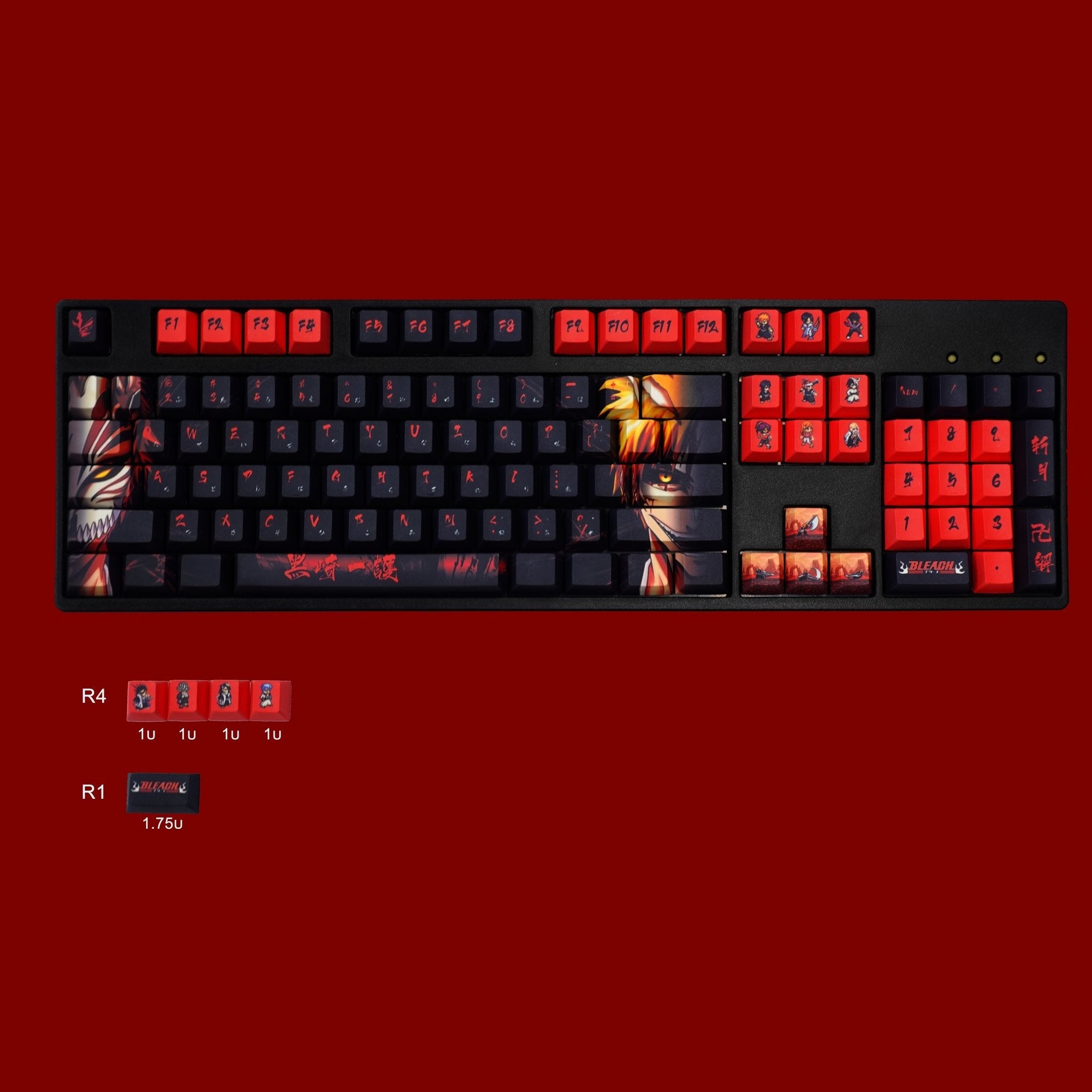Bleach Keycaps | Kurosaki Ichigo Keycaps | Cool Anime Keycap Sets ...