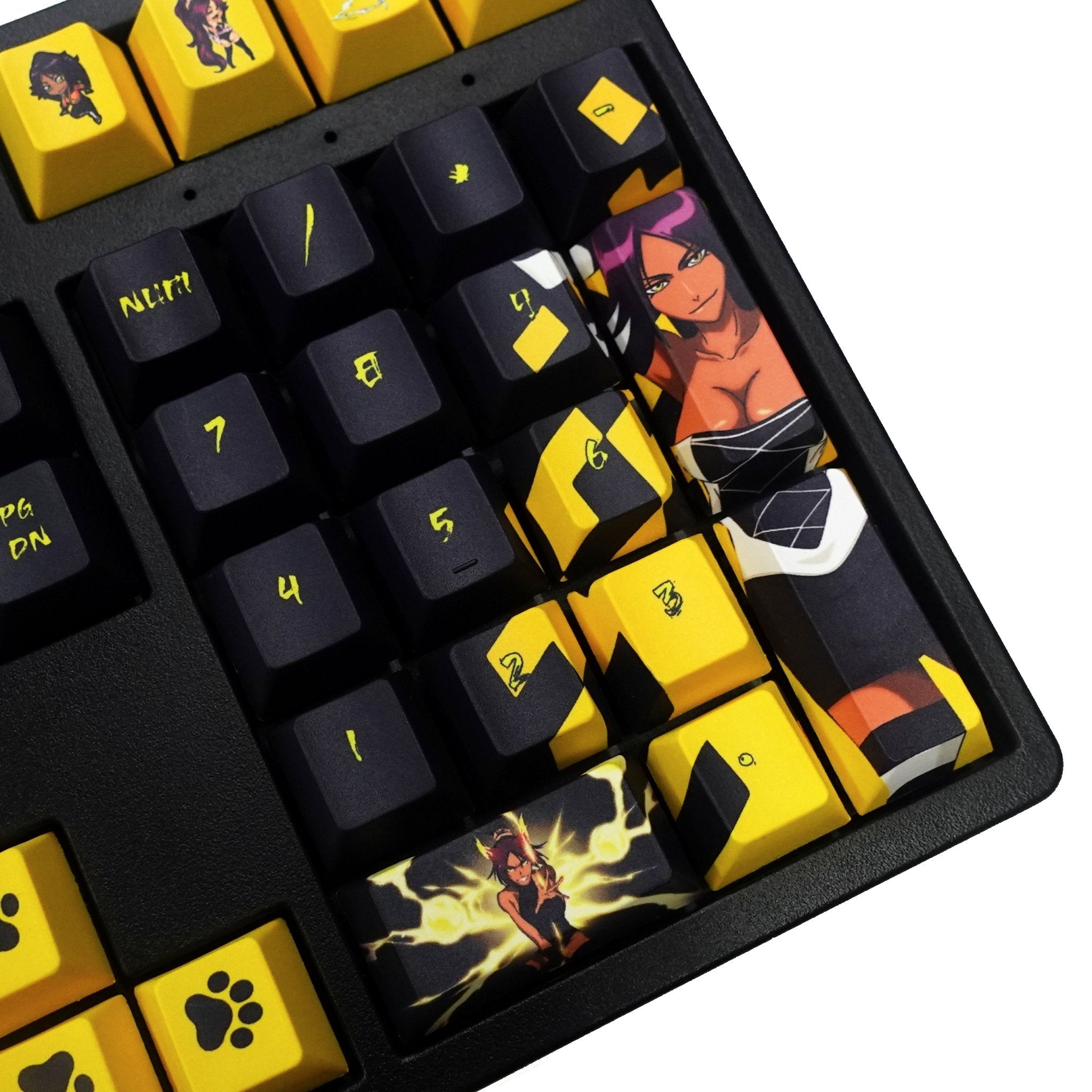 Bleach Keycaps | Yoruichi Shihouin Keycaps | Cool Anime Keycap Sets ...