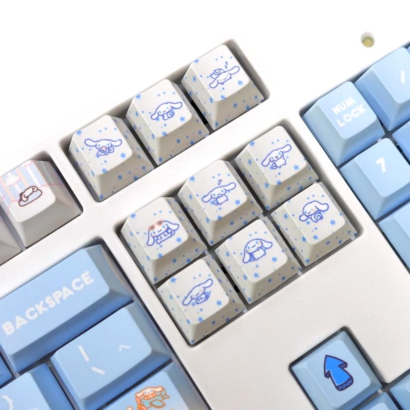 Cinnamoroll Keycaps | Cute Anime Keycap Sets Keyboard – Fandomaniax