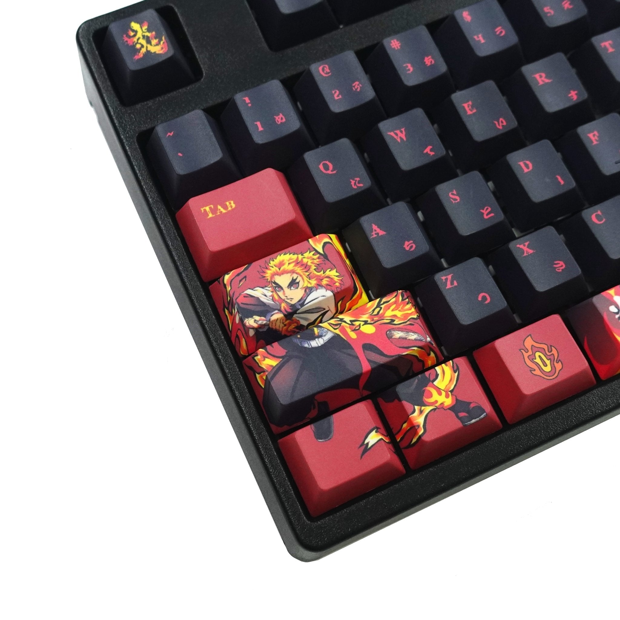 Demon Slayer Keycaps | Rengoku Kyojuro Keycaps | Cool Anime Keycap Sets ...