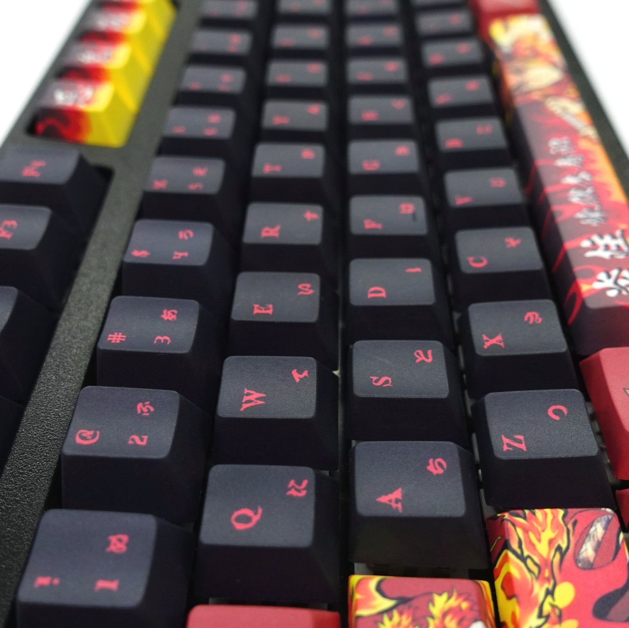 Demon Slayer Keycaps | Rengoku Kyojuro Keycaps | Cool Anime Keycap Sets ...