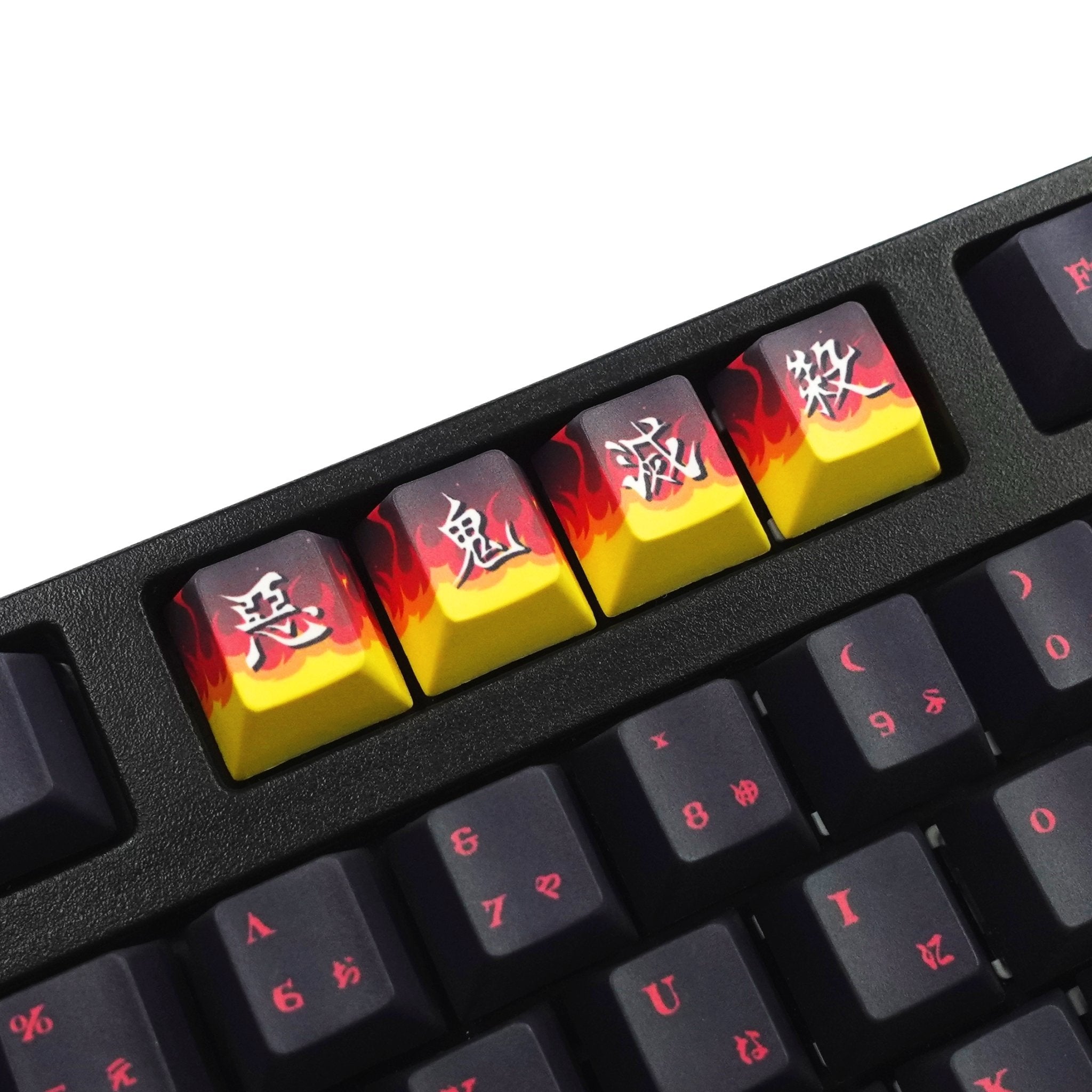 Demon Slayer Keycaps | Rengoku Kyojuro Keycaps | Cool Anime Keycap Sets ...