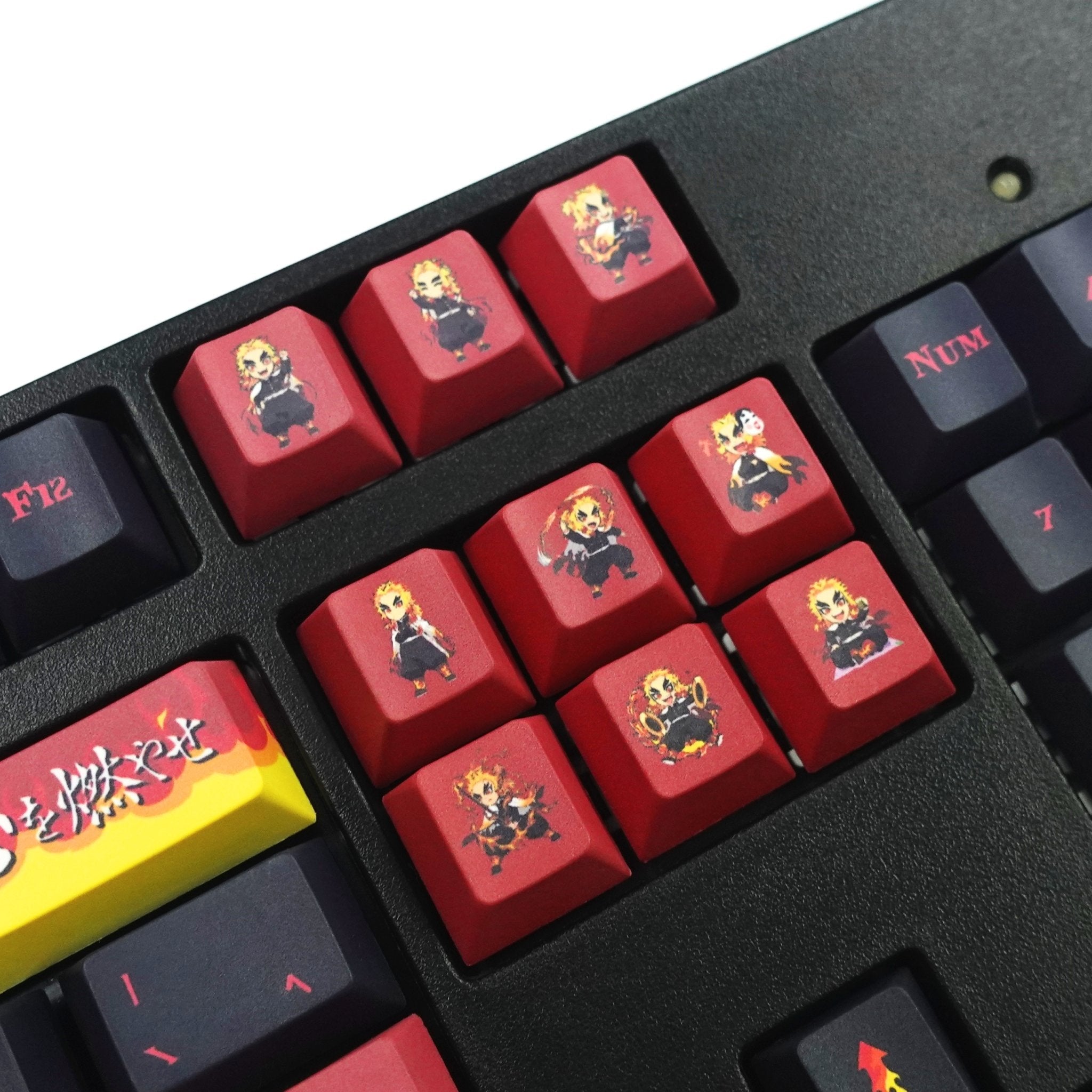Demon Slayer Keycaps | Rengoku Kyojuro Keycaps | Cool Anime Keycap Sets ...