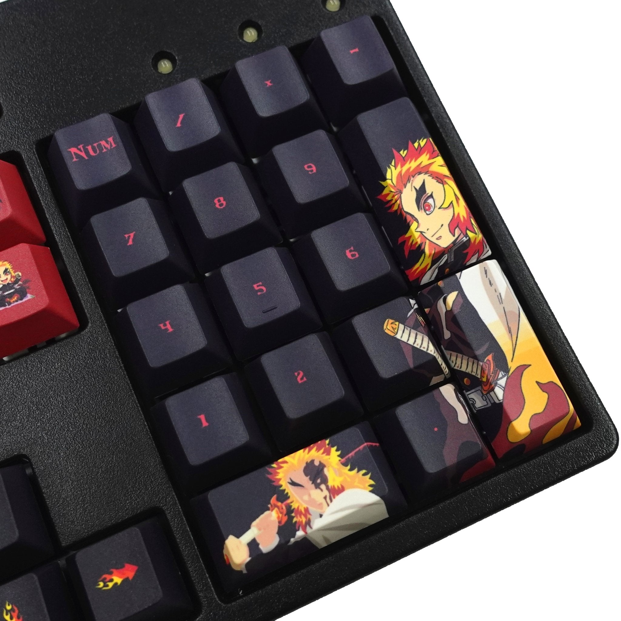 Demon Slayer Keycaps | Rengoku Kyojuro Keycaps | Cool Anime Keycap Sets ...