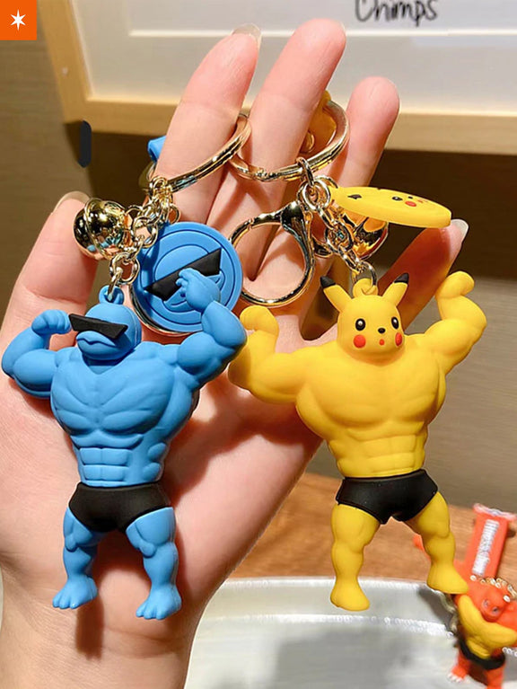 Gym Bros Swole Pocket Monsters Keychains/Figurine – Fandomaniax
