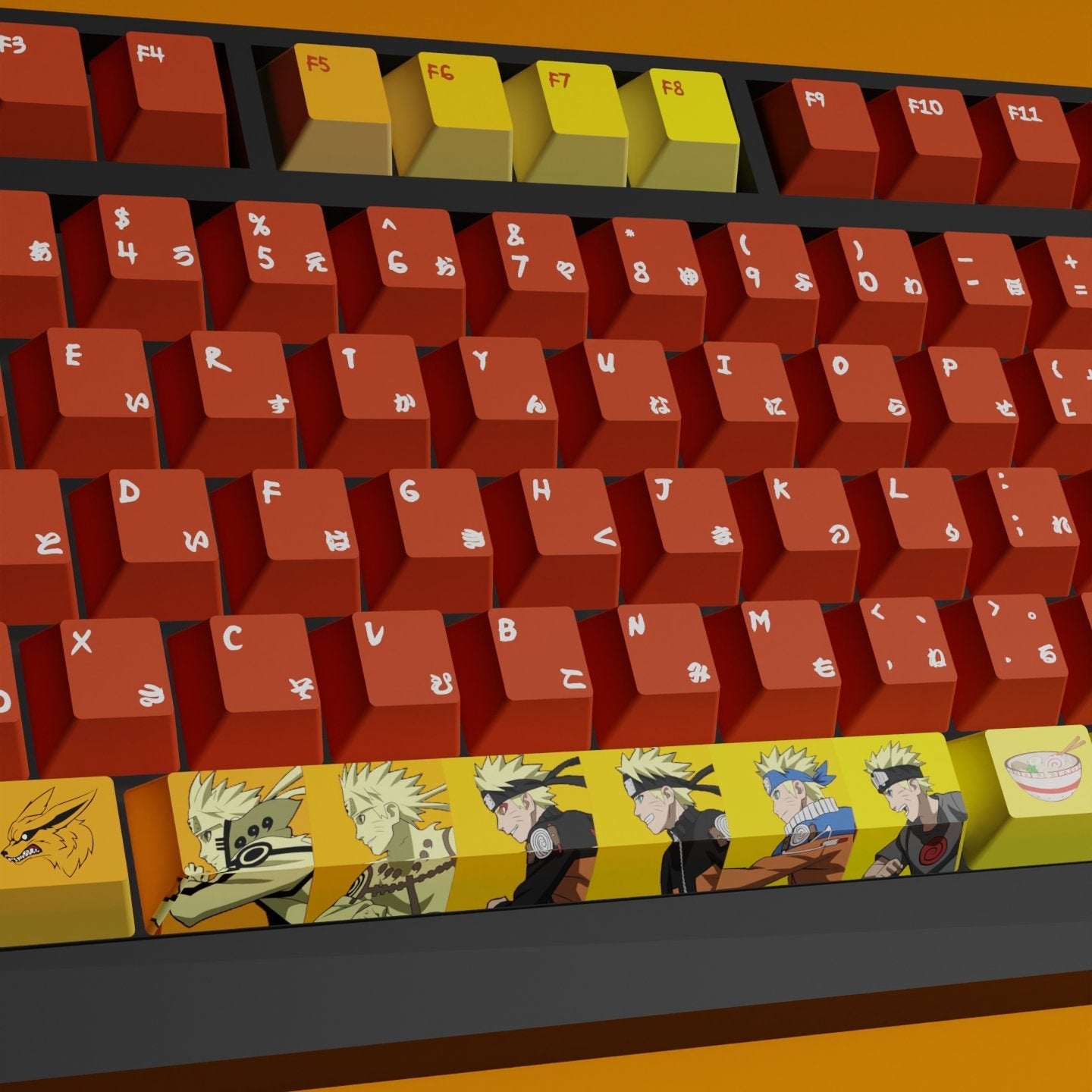 Naruto Keycaps | The 7th Hokage Uzumaki Naruto Themed Keycaps – Fandomaniax