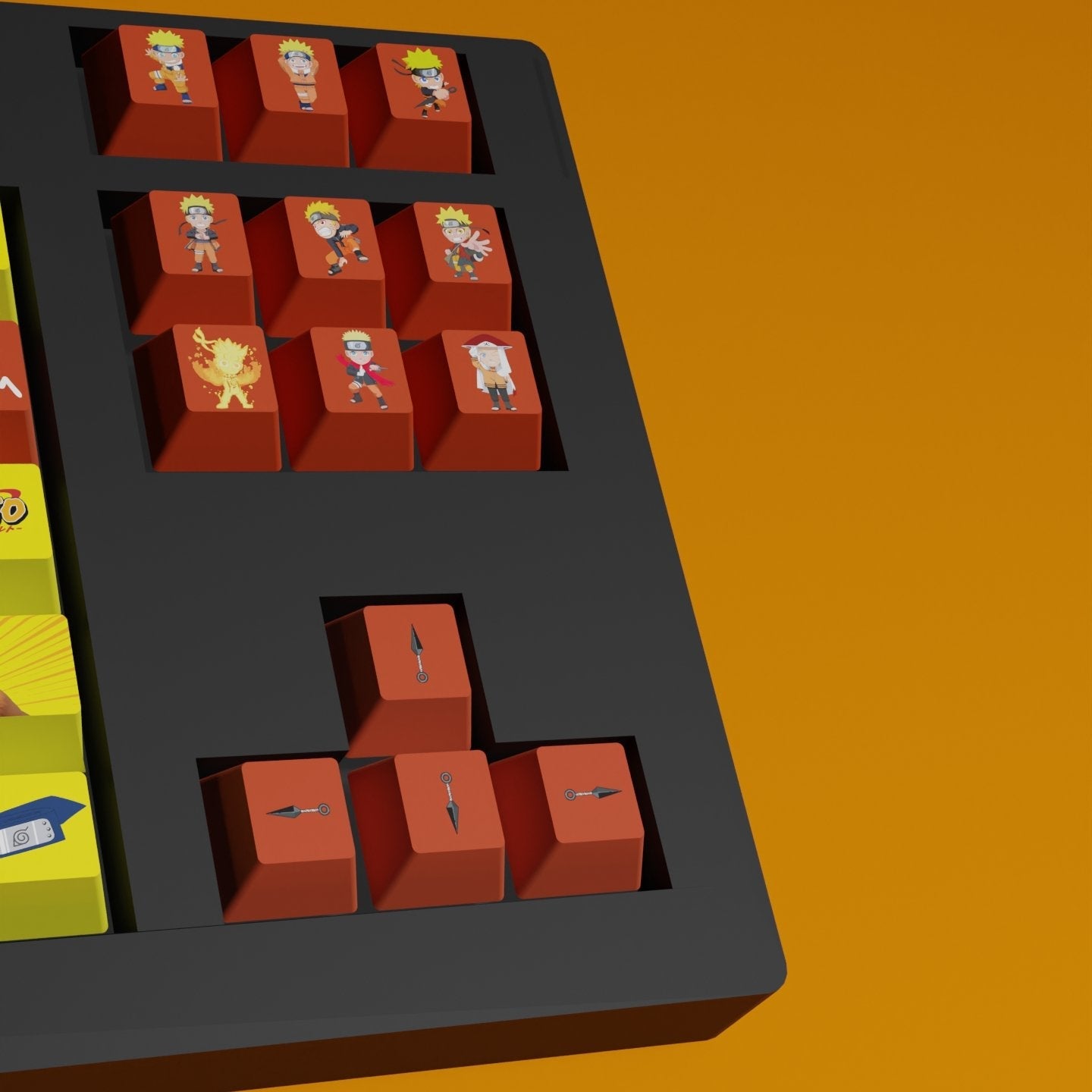 Naruto Keycaps | The 7th Hokage Uzumaki Naruto Themed Keycaps – Fandomaniax