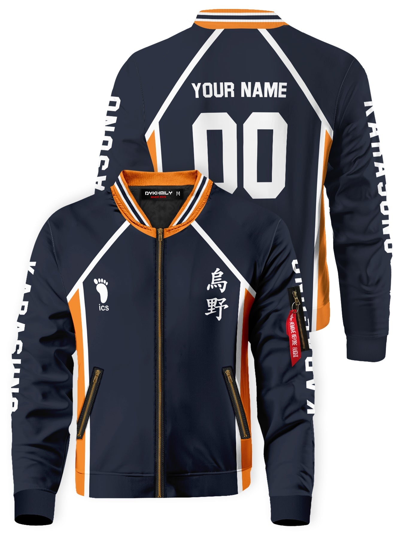Fandomaniax- Personalized Team Karasuno Bomber Jacket